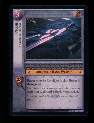 LOTR TCG Rise of Saruman Foil 17RF7 Narsil, Forged by Telchar | eBay