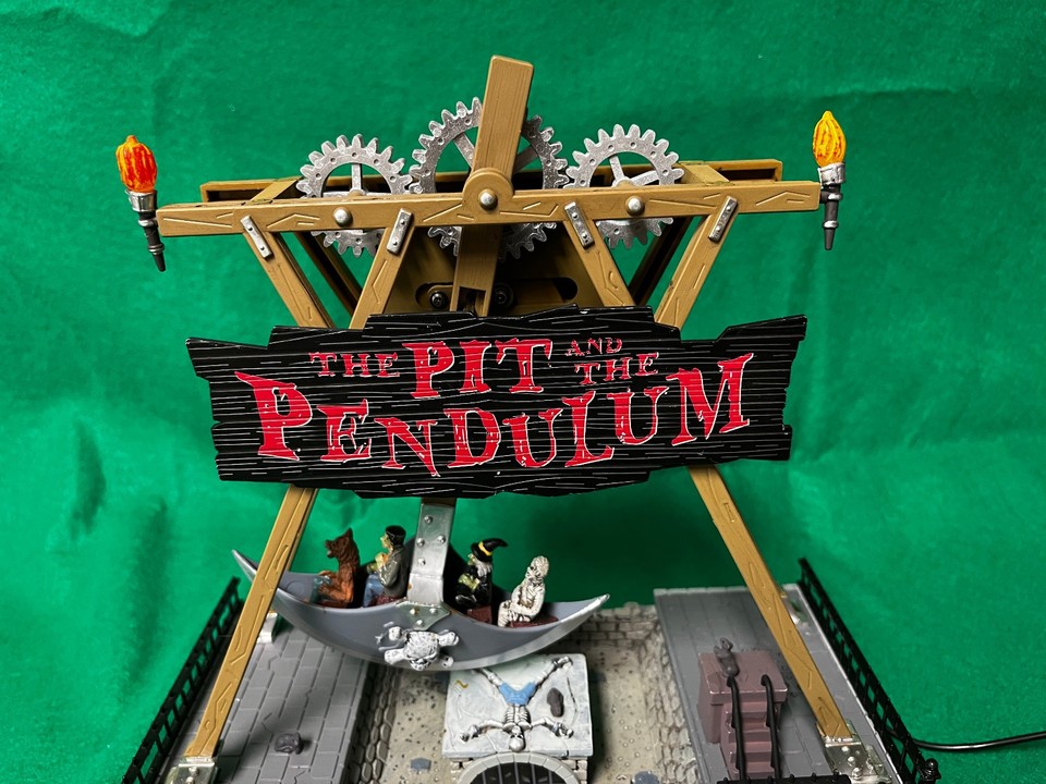 Lemax Halloween Pit and Pendulum Carnival Ride Operating Accessory ...