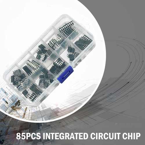 85Pcs 10 Types Integrated Circuit Chip IC Chips Assortment LM324 Kit ...