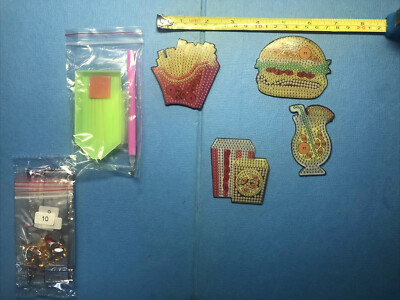 Diamond Dots 4 Piece Magnets Set — Food Designs | eBay