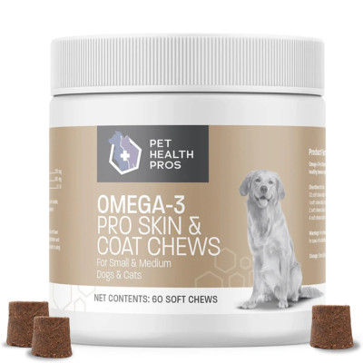 Pet Health Pros Omega Bites for Dogs - Chewable Fish Oil Supplement ...