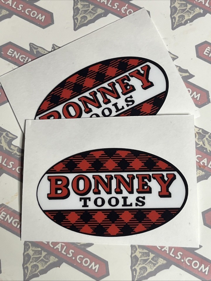 Bonney Tools Tartan Decals restore tool boxes vintage rat rod Set 2 | eBay
