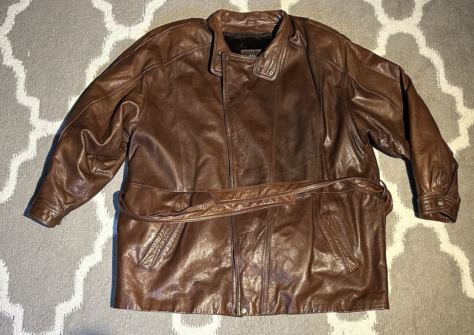 vintage wilsons leather jacket Fur Lined XL - Gem