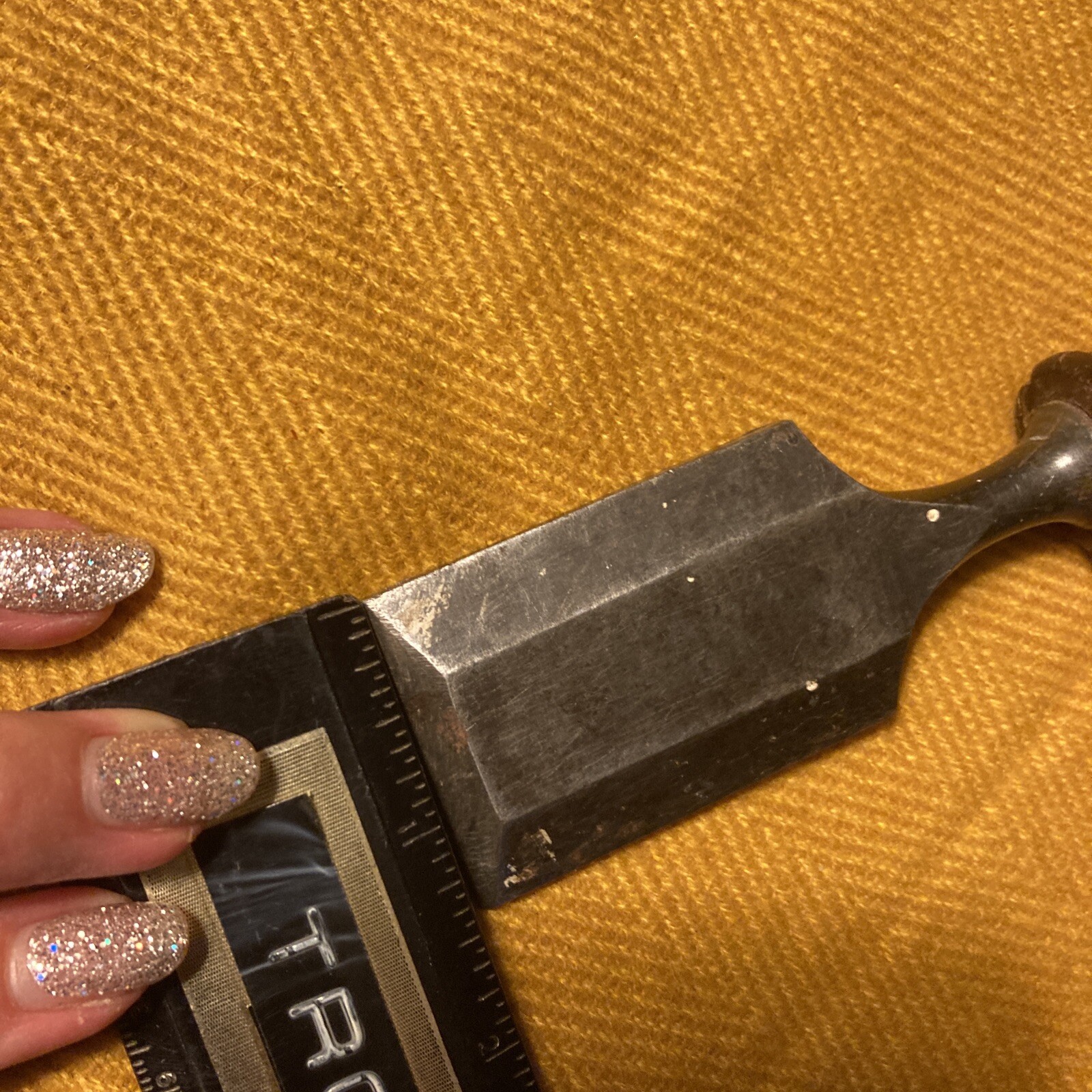 Vintage Yellow Amber Handle Chisel Woodworking | eBay