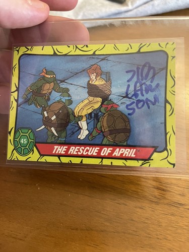 Vintage Ninja Turtles TMNT Card Signed Autographed Jim Lawson COMIC ...