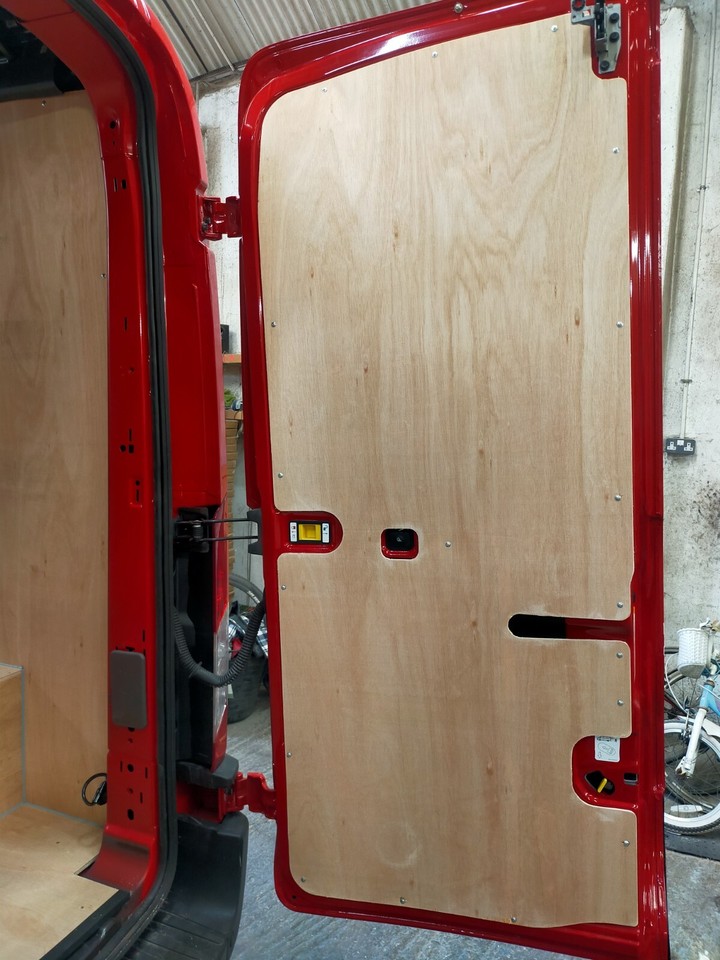 Ford Transit ply lining 2014 onwards Mk.8 REAR DOOR PANELS ONLY 5.5mm ...