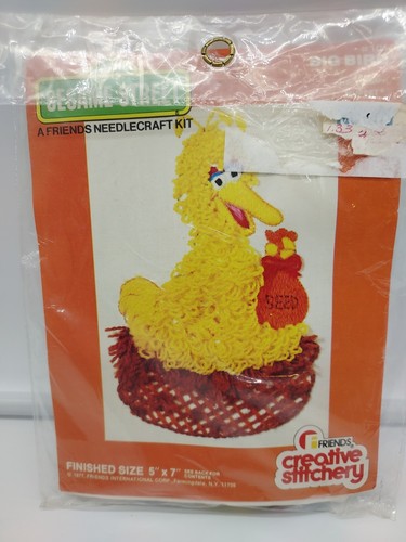 Vintage Big Bird Friends Sesame Street Needle Point Kit Creative ...