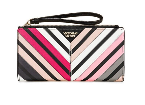 Victoria's Secret VS Multicolor Chevron Slim Wristlet Wallet | eBay