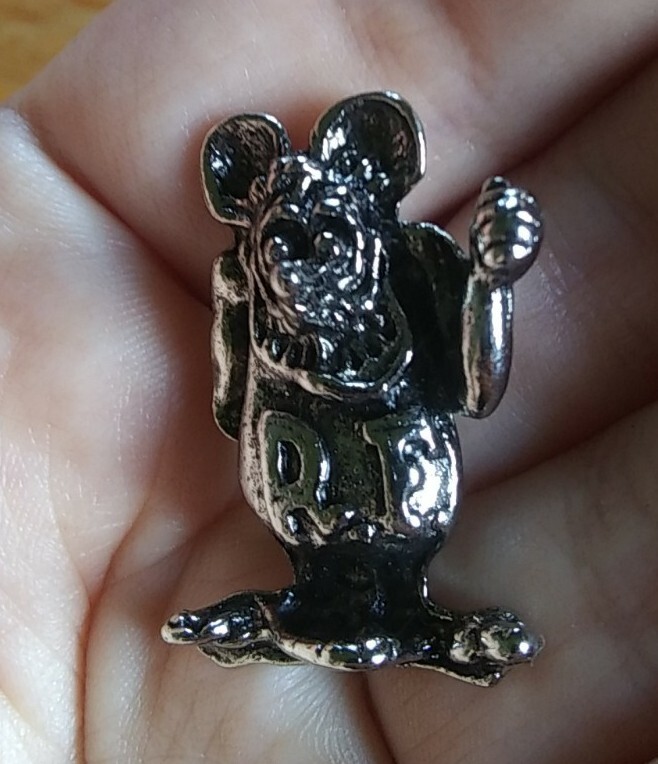 Rat Fink Logo Lapel Pin - VINTAGE COLLECTORS HOT ROD Greaser Racing ...