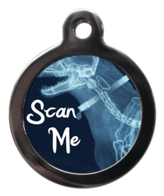 Pet ID tag SCAN ME X-RAY DOG Picture tag 2 sizes | eBay