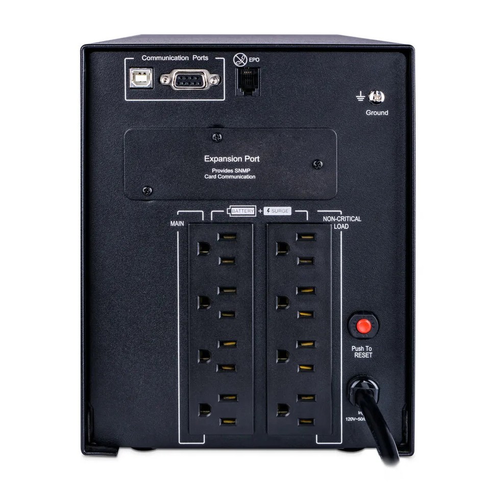CyberPower PR1500LCD Sinewave UPS System,1500VA/1500W,BLK-Certified ...