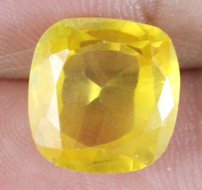 12.30 Ct Natural Cushion Srilankan Yellow Spinel Loose Gemstone ...