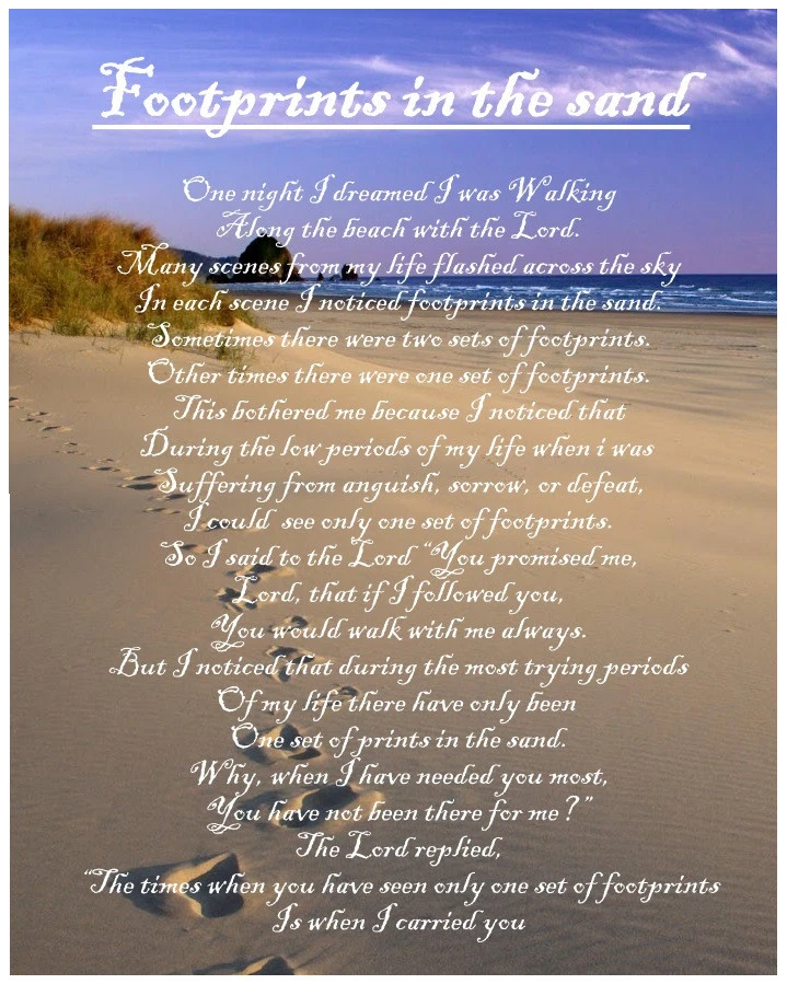 Footprints In The Sand Poem Text