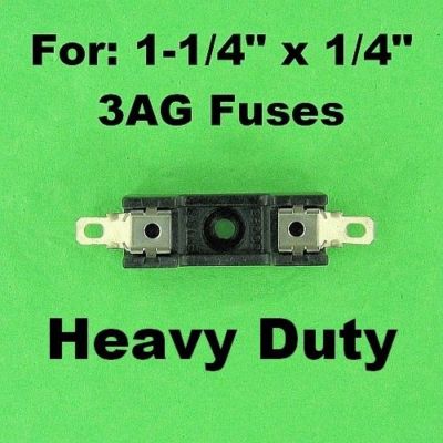 3AG Fuse Holder Block 12 Volt Vehicle Automotive 30A, 120V AC Universal ...