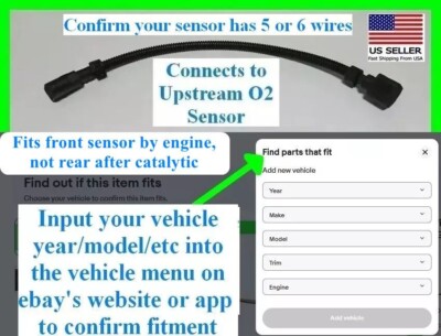 Upstream Oxygen Sensor Connector Plug Pigtail Harness Wiring Repair ...
