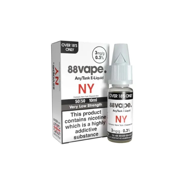 88 Vape E-Liquid | 10ml | 44 Flavours | All Strengths | 10 & 20 Packs ...