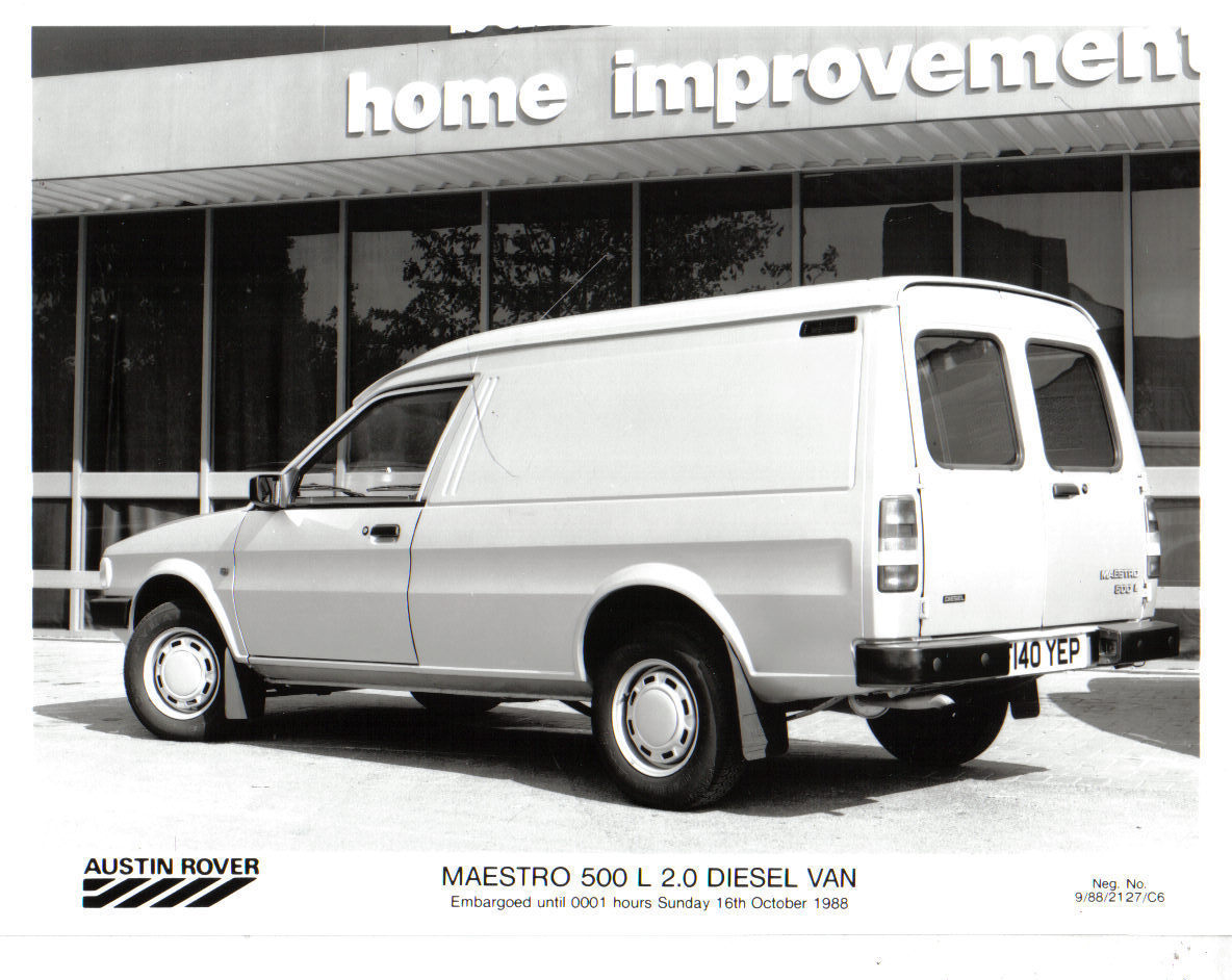Austin Maestro 500 L 2.0 Diesel Van x 2 original b/w Press Photos 2127 ...