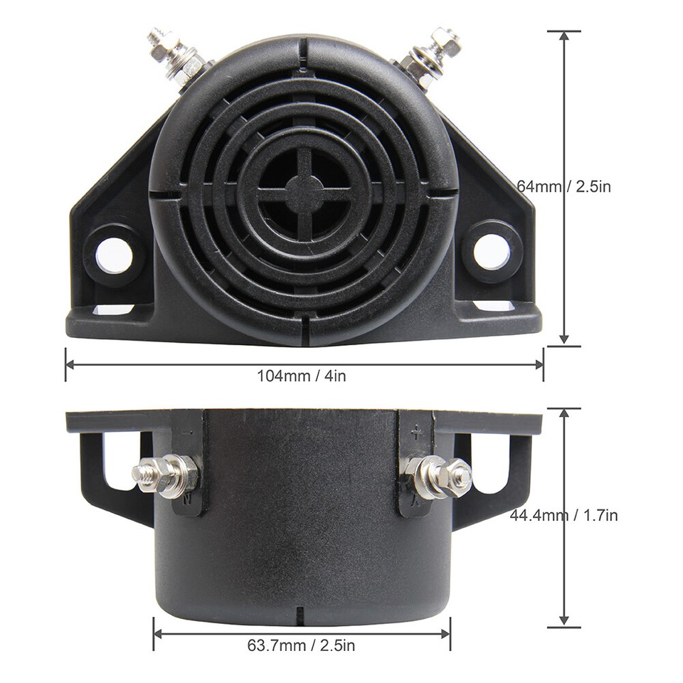 Universal 102dB Back-up Warning Alarm Beeper Reversing Horn Truck Heavy ...