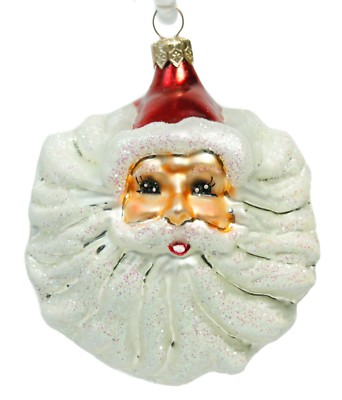 Winter Winds 4.5" Santa Vintage 1995 Glass Christopher Radko Christmas ...