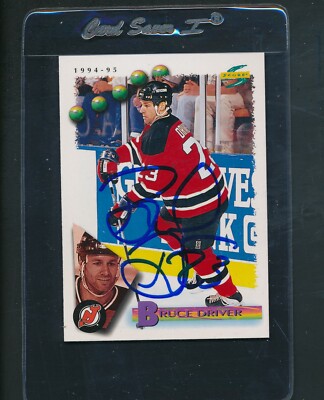 1994/95 Score #115 Bruce Driver Devils Signed Auto *B1611 | eBay