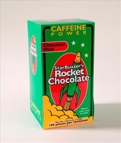 Rocket Chocolate - Caffeine Candy, Approximately 100ct, 8 Different ...