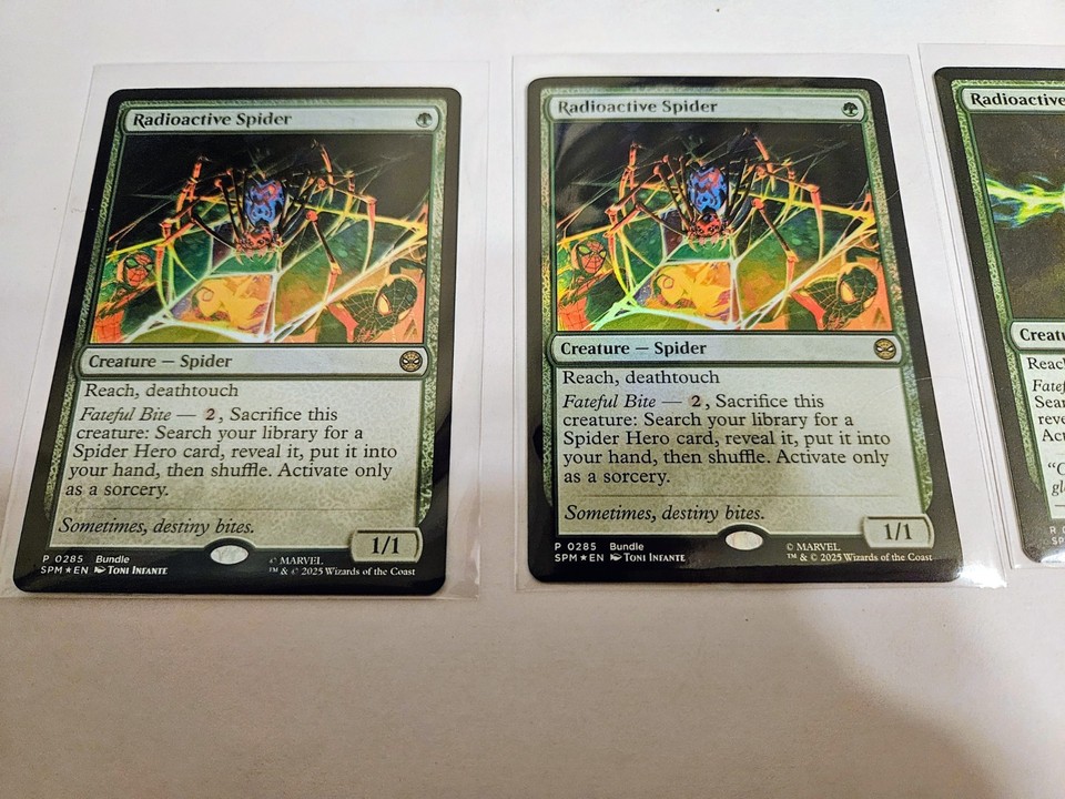 Radioactive Spider (FOIL) x2 285 NM MTG SpiderMan Magic Promo + Regular Non-Holo | eBay