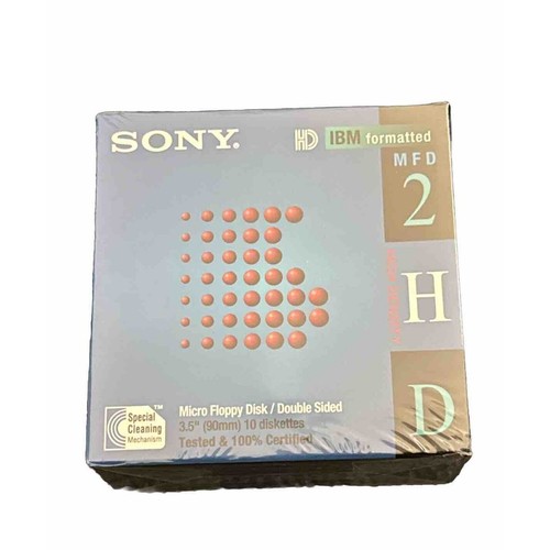 Sony MF2HD 1.44MB High Density Floppy Disc 10 Pack Factory Sealed | eBay