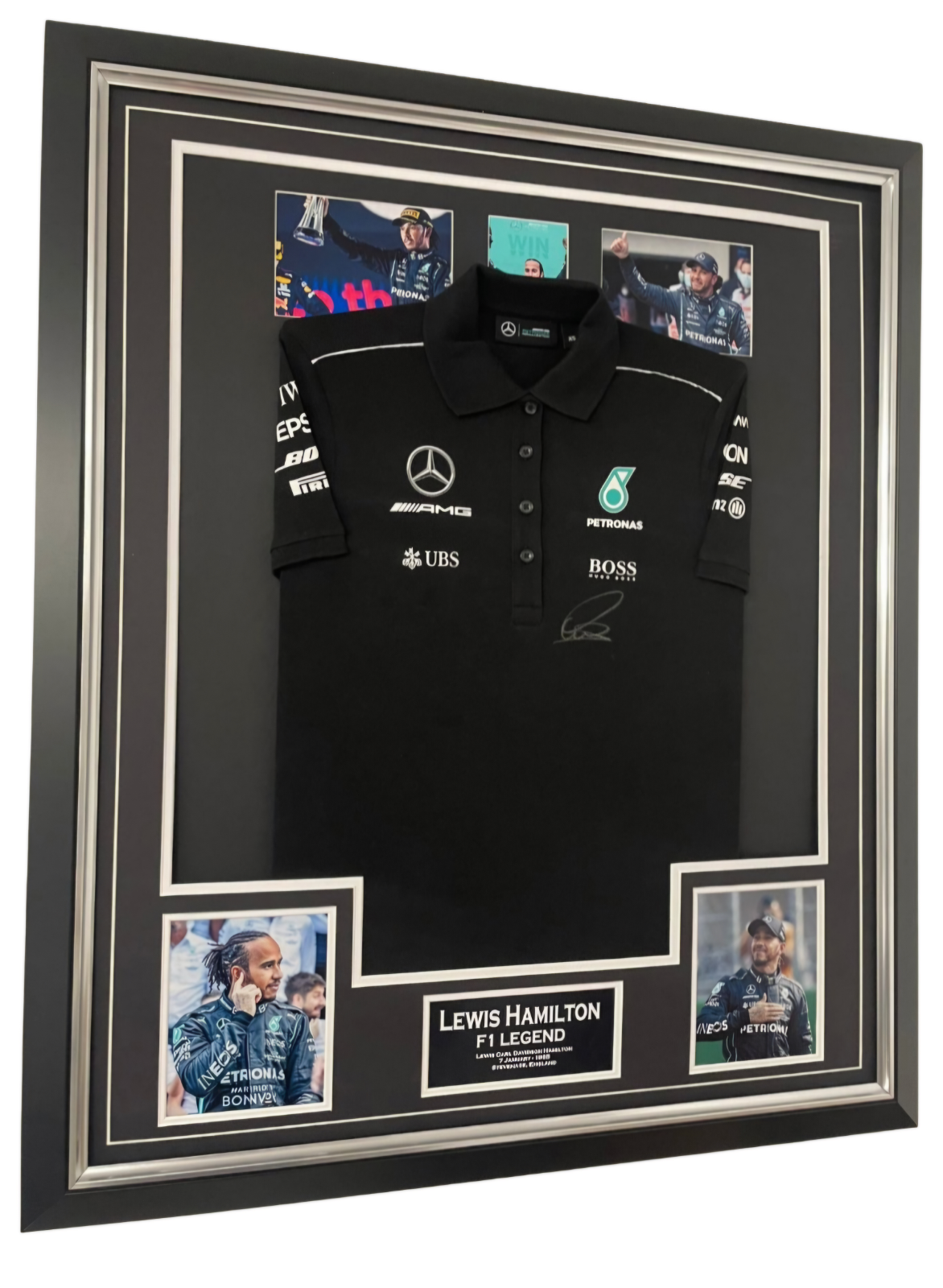 FRAMED LEWIS HAMILTON Signed SHIRT Autographed Jersey *** and ...