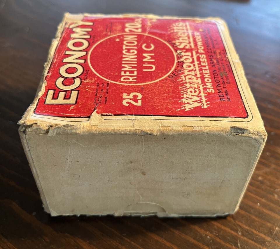 Antique Two Piece Remington UMC Economy Shot Shell Box 12 Gauge Empty ...