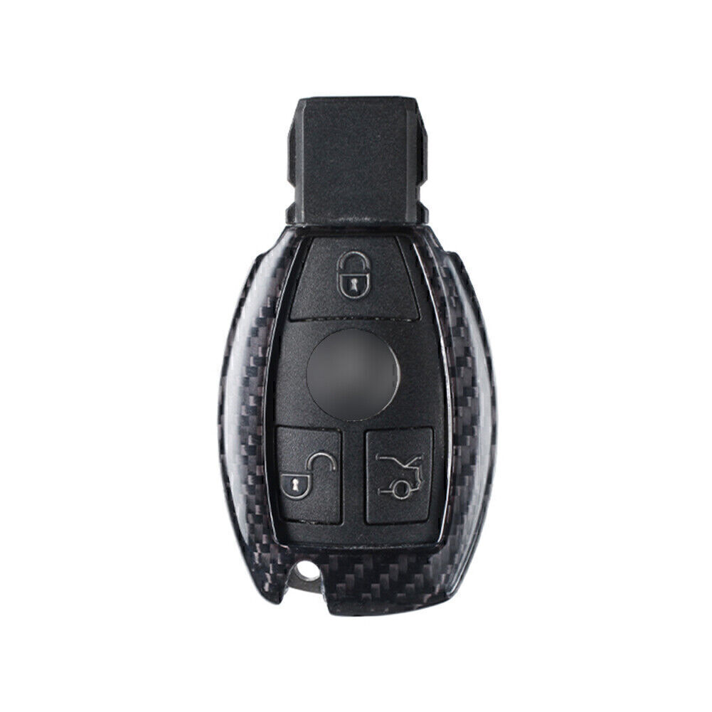 Carbon Fiber Remote Key Shell Cover Case For Mercedes Benz CLA CLS CLK ...