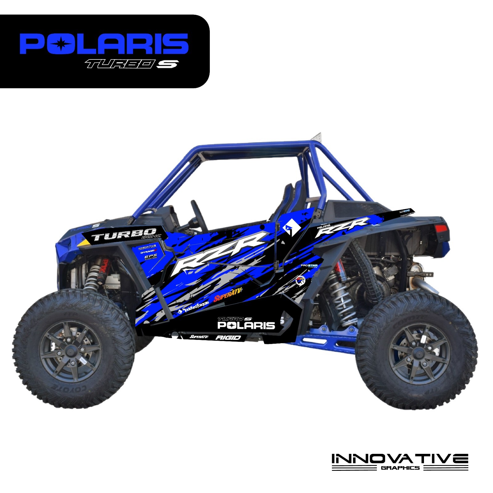 Polaris RZR 1000 TURBO S Full Graphics Kit 12 Mil Thickness | eBay