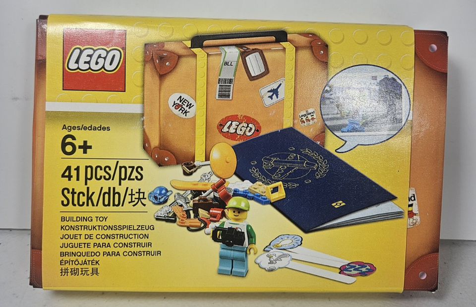 New LEGO Travel Building Suitcase Minifigure Promo Set Passport 5004932 ...