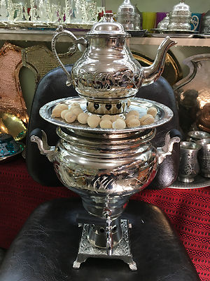 Authentic Turkish Handmade Handcrafted Copper Charcoal Samovar Semaver ...