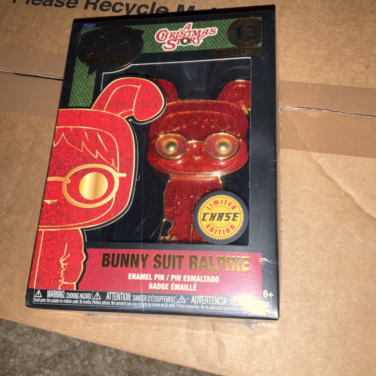 Funko Pop Enamel Pin A Christmas Story Bunny Suit Ralphie 13 Red ...