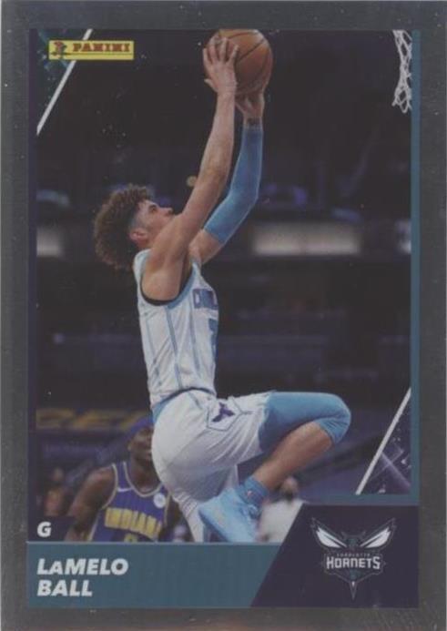 2021-22 Panini Sticker & Card Collection - LaMelo Ball #25 Silver Foil ...