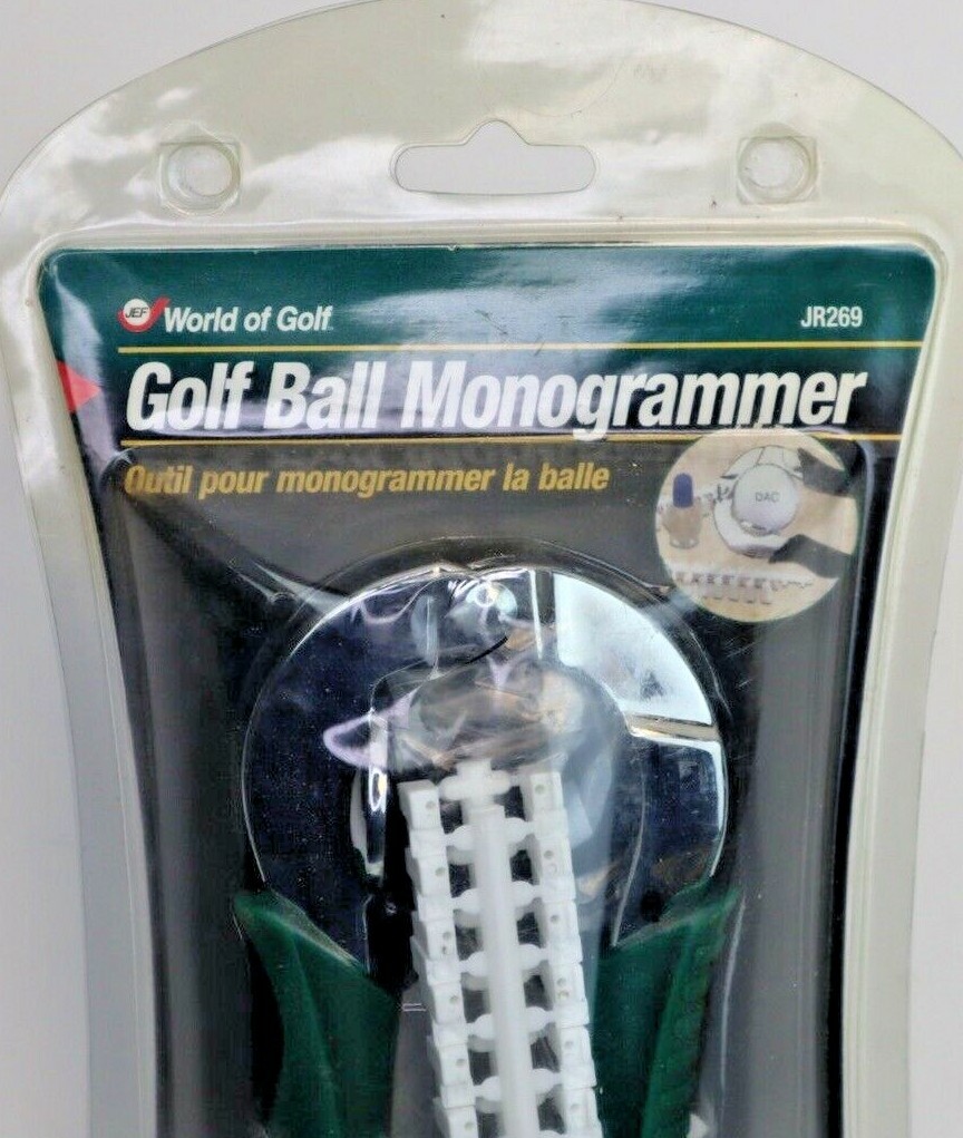 New Golf Ball Monogrammer Personalize Initials Letter World Of Golf ...