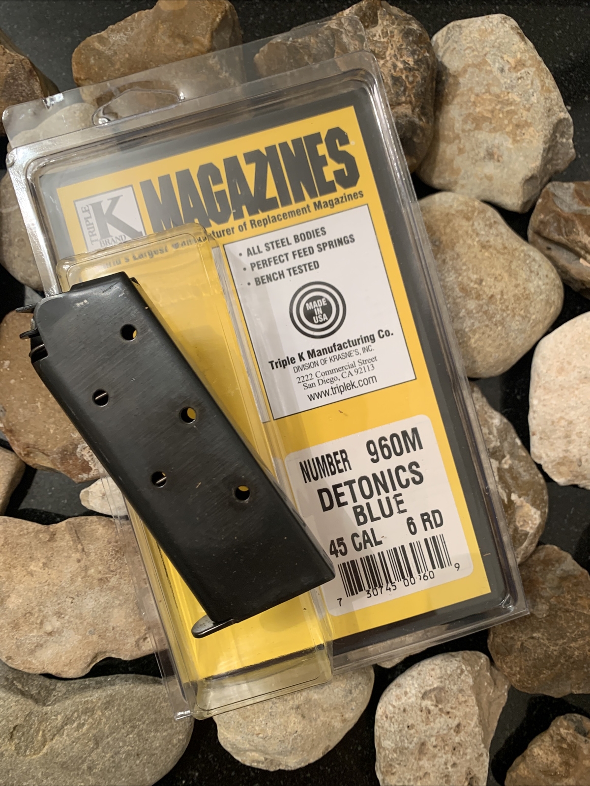 3 Pack Detonics Combat Master 45 ACP Magazine 6rd DETONIC .45ACP ...