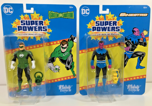 HAL JORDAN & SINESTRO DC SUPER POWERS RETRO MCFARLANE NEW GREEN LANTERN ...