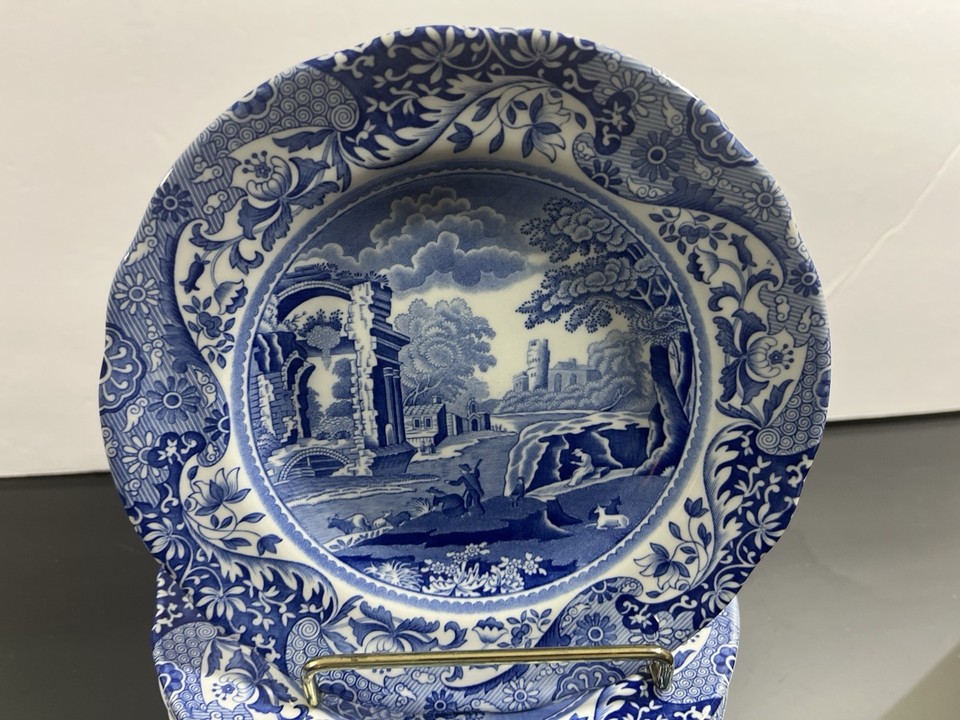 Set of 6 Blue Spode Italian 6" Breads Plates Mint Condition | eBay