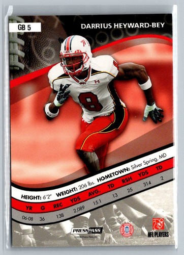 2009 Press Pass #GB5 Darrius Heyward-Bey Game Breakers | eBay