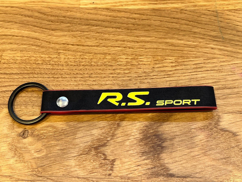 Renault Sport RS Clio Megane Twingo Keyring Keychain Black / Yellow ...