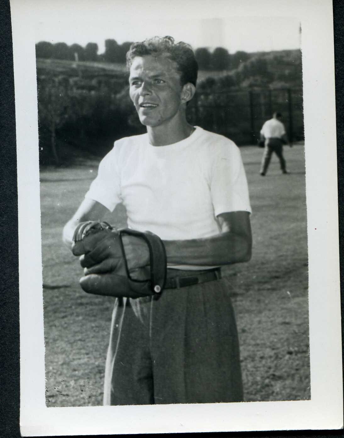 frank sinatra early career photo - with baseball glove circa 1944 ...