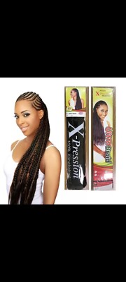 Xpression 100% Kanekalon 82" Braid Hair, 5 packs, color 8 | eBay