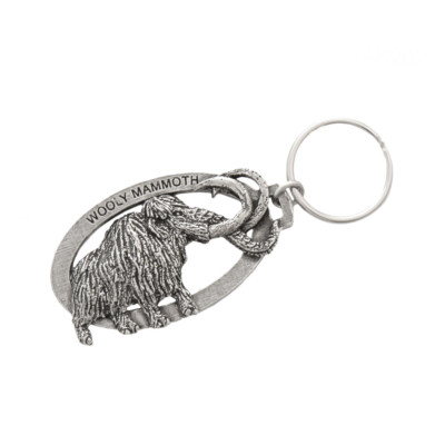 Creative Pewter Designs Woolly Mammoth Premium Pewter KeyChain, Key Fob ...