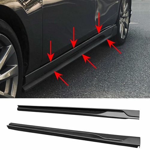 2pcs Unpainted Side Skirts Rocker Panels Guard Trim For Mazda 3 Axela ...