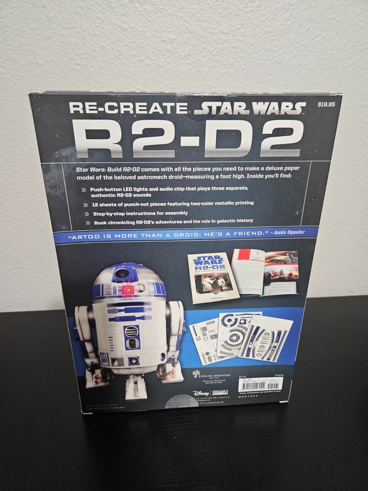 STAR WARS BUILD R2-D2 DELUXE PAPERMODEL KIT - BUILD A FOOT-TALL MODEL ...