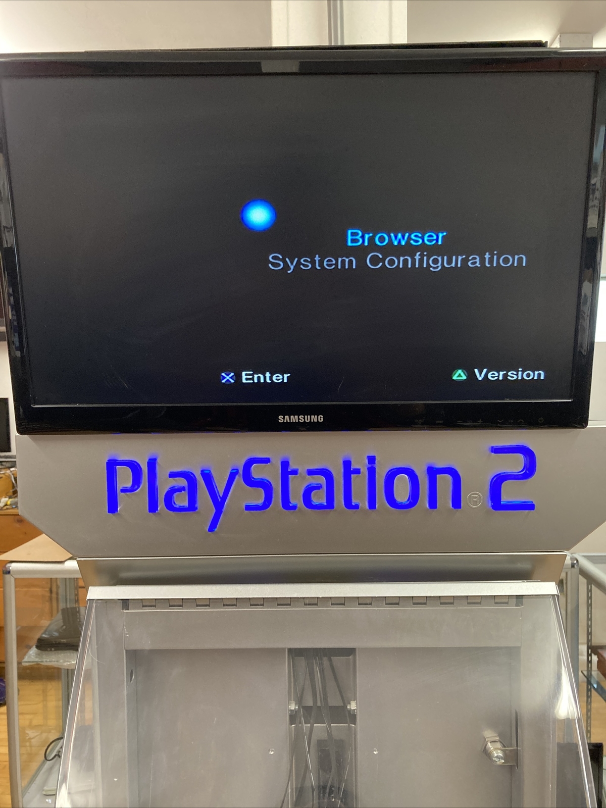 Sony PS2 Playstation 2 Rare In-Store Gaming Display Kiosk #RD97202 W ...