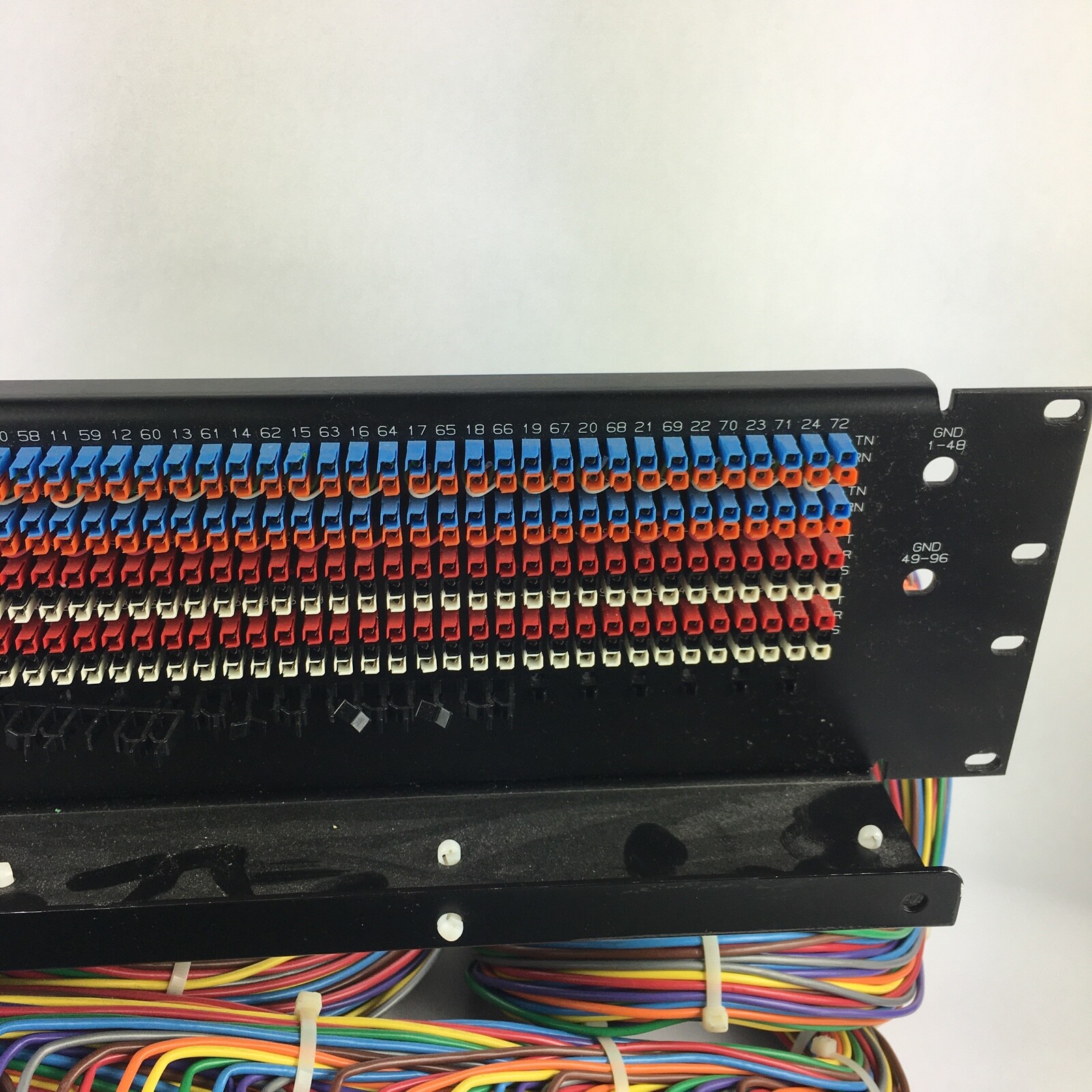 ADC 96 Bantam TT patchbay connected to ADC UP-96NMKII PPC RACKMOUNT ...