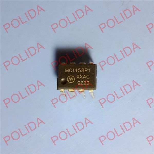 10PCS DUAL OPERATIONAL AMPLIFIERS IC MOTOROLA DIP-8 MC1458P1 MC1458PI ...