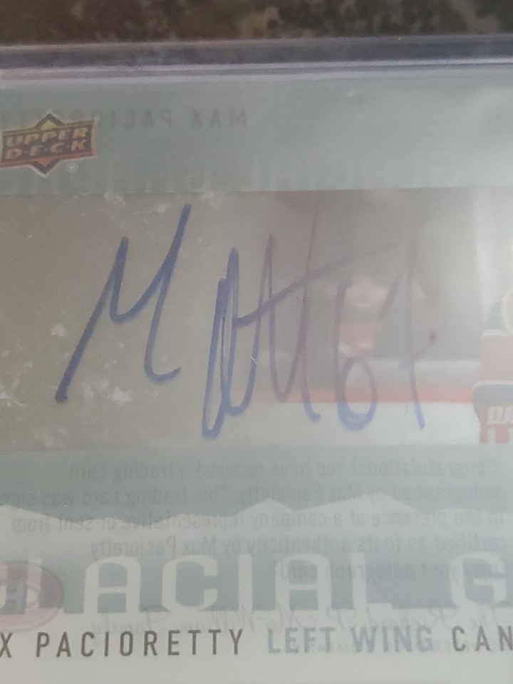 2014-15 Upper Deck Ice Glacial Graphs Max Pacioretty #GG-MP Auto | eBay